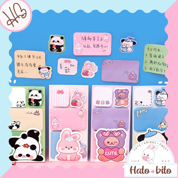 Jual Sticky notes cartoon animal cute kertas mini memo lucu HB1633 ...