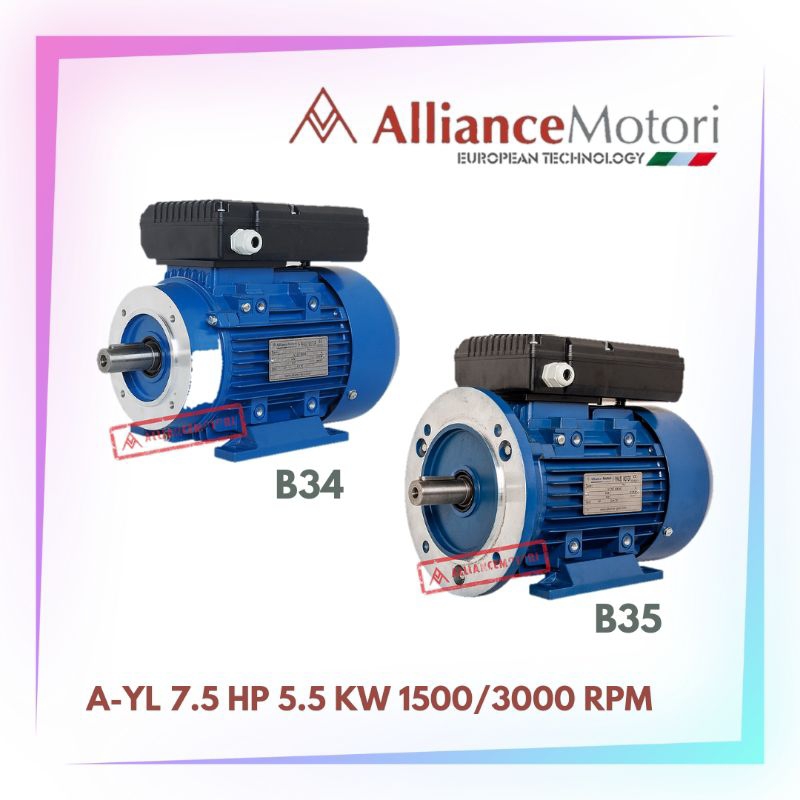 Jual Alliance Motori Elektro Motor/Dinamo A-YL 7.5 HP 5.5 KW B34/B35 ...