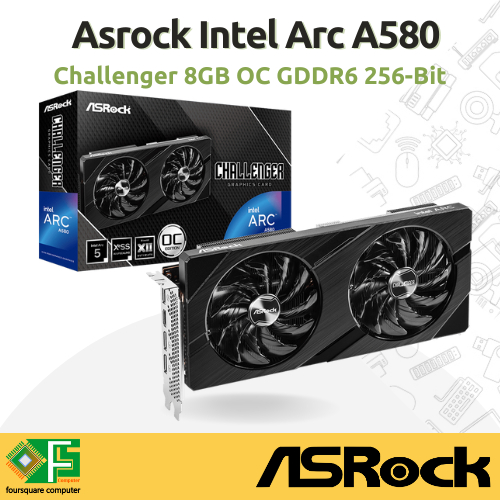 Jual VGA Asrock Intel Arc A580 Challenger 8GB OC GDDR6 256 Bit Resmi ...