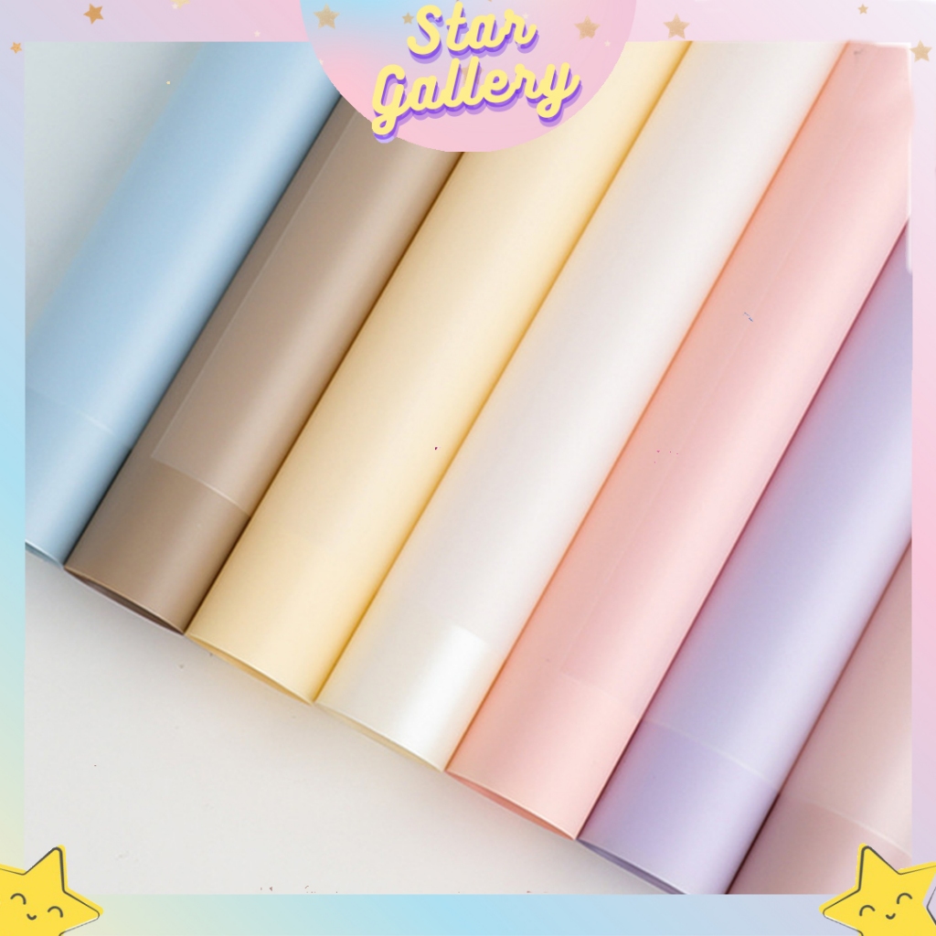 Jual Kertas Buket Bunga Flower Wrapping Cellophane Motif List Warna ...