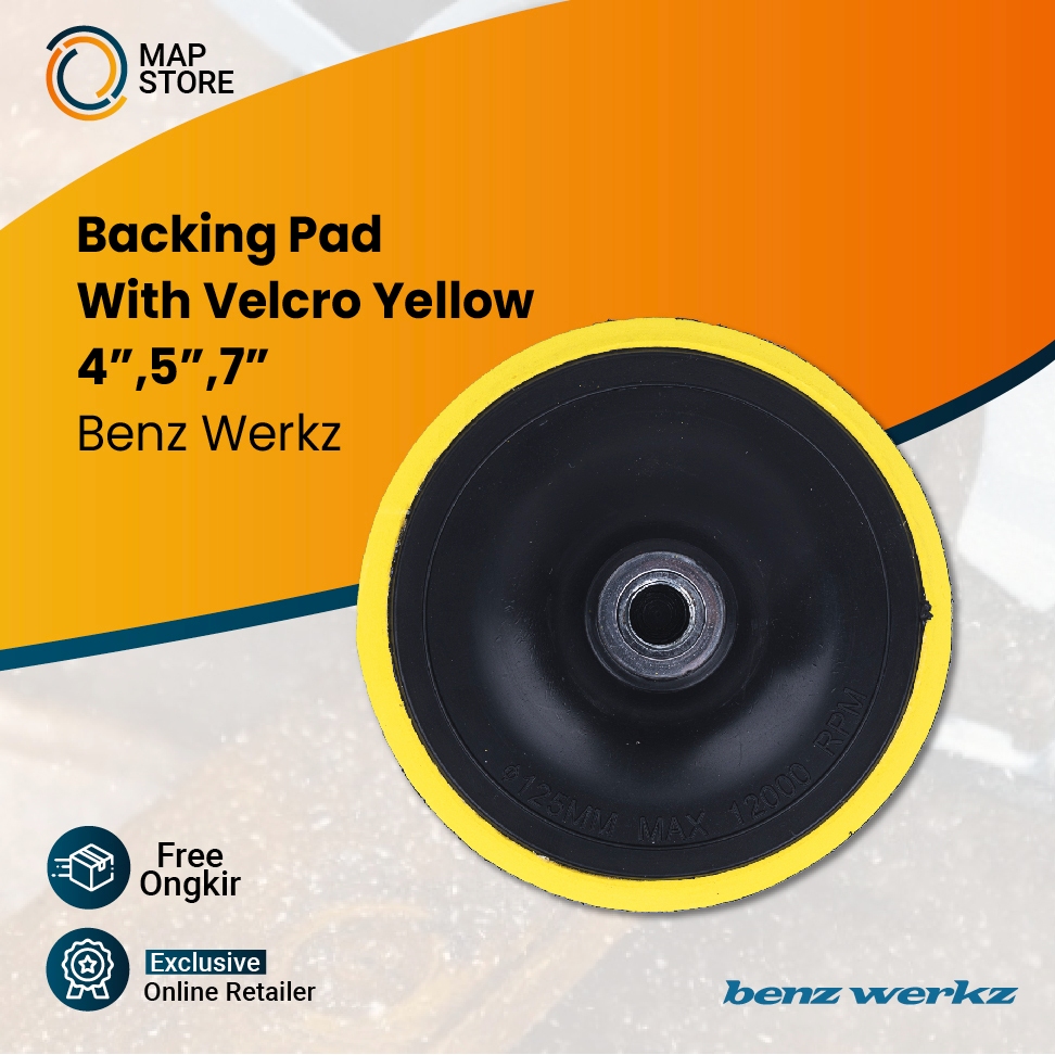 Jual Tatakan amplas 7 inch / Polishing pad velcro 7 inch / Backing ...