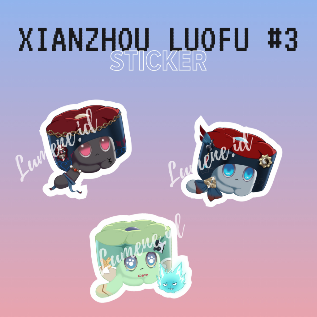 Jual Stiker Xianzhou Luofu/Hanya/Xueyi/Huohuo/Cat Critters/Sticker ...