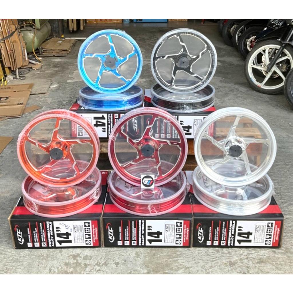 Jual VELG KTC RACING PIVOT TWO TONE MX KING Jupiter Z MX 135 Old Lama ...