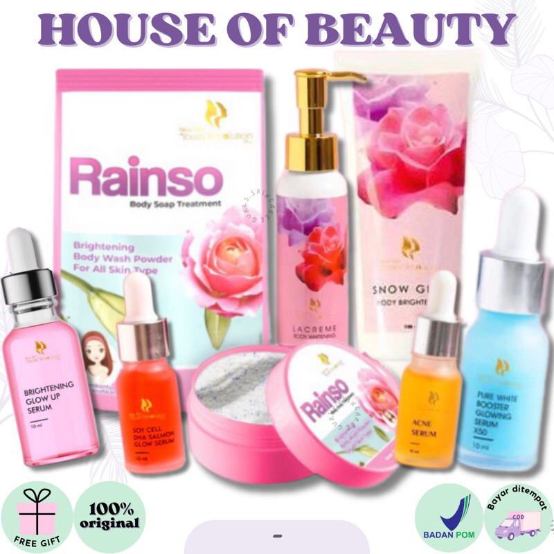 Jual La Creme Body Bleaching / Rainso Body Treatment Soap / Snow Glow ...