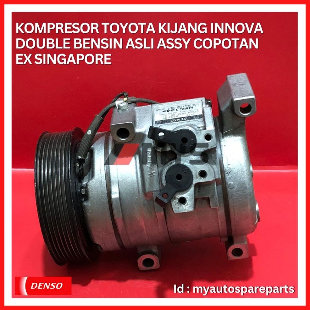Jual COMPRESSOR AC Mobil TOYOTA Kijang Innova Double Bensin Copotan ...
