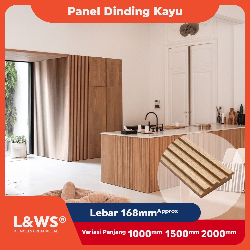 Jual Panel Dinding Kayu Tipe 004 [Conwood Plank 002] | Shopee Indonesia
