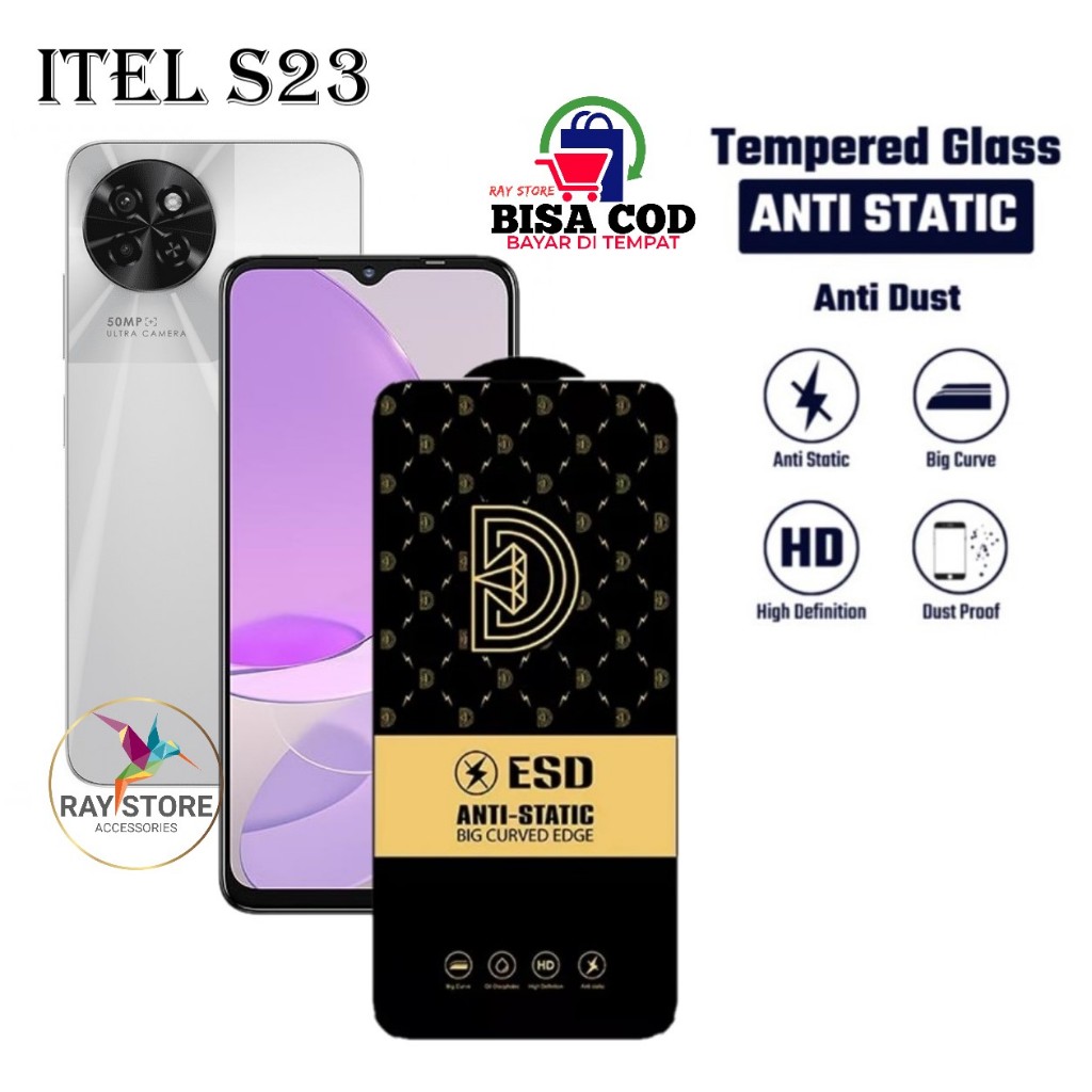 Jual TEMPERED GLASS PREMIUM UNTUK ITEL S23 -TG ANTI STATIC ESD | Shopee Indonesia