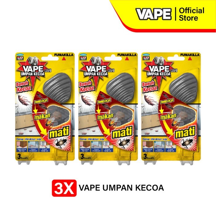 Jual Fumakilla Vape Umpan Kecoa (ISI 3) | Shopee Indonesia