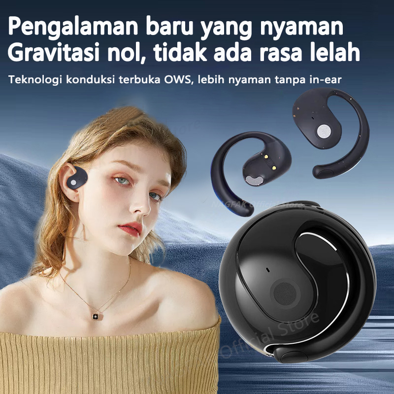 Jual OWS-JM13 Wireless Earphone BT 5.3 Smart Touch Open Ear SPORTS ...