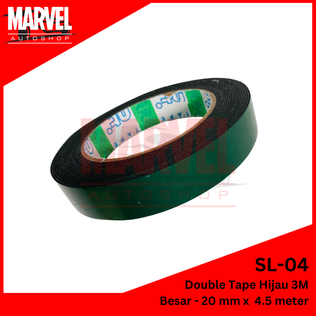 Jual DOUBLE TAPE FOAM ORIGINAL ISOLASI BB HIJAU TIPE NT 20MM X 4.5 M ...
