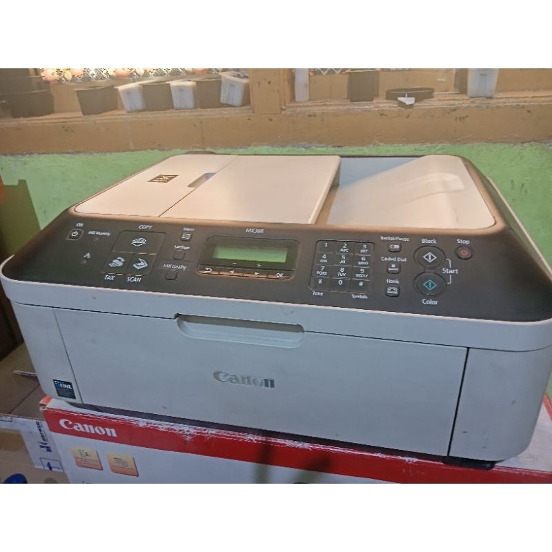 Jual PRINTER PRINT SCAN COPY f4 CANON MX366 FULL COLOR MODIF infus ...