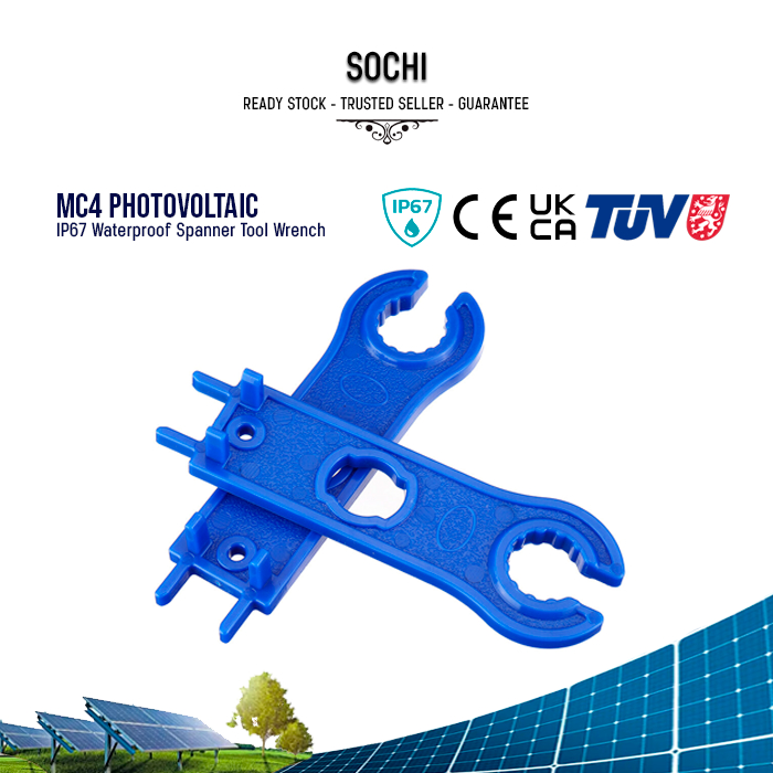 Jual Kunci Pas Multifungsi Konektor MC4 Spanner Key Wrench Solar Panel ...