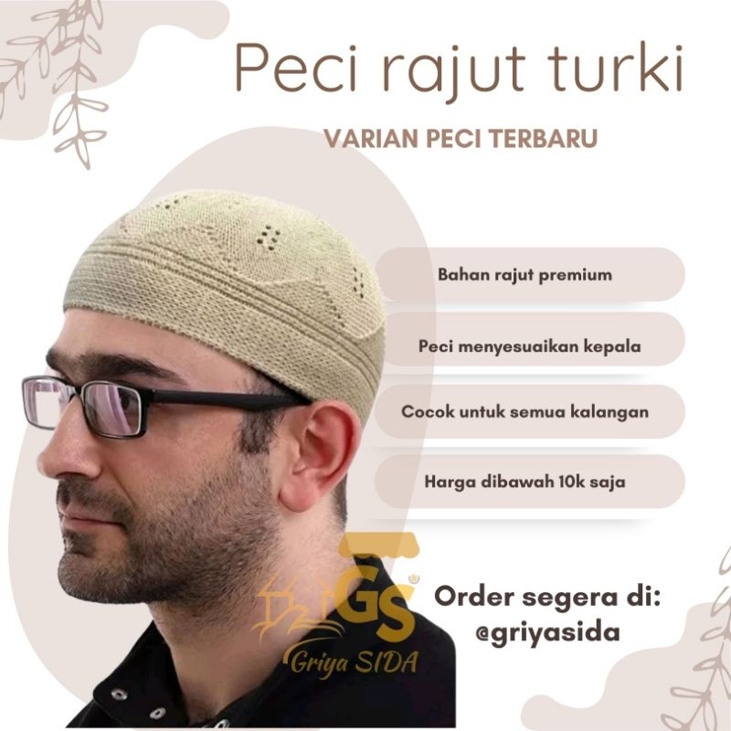 Jual Peci rajut turki tebal premium peci yaman model turkey | Shopee ...