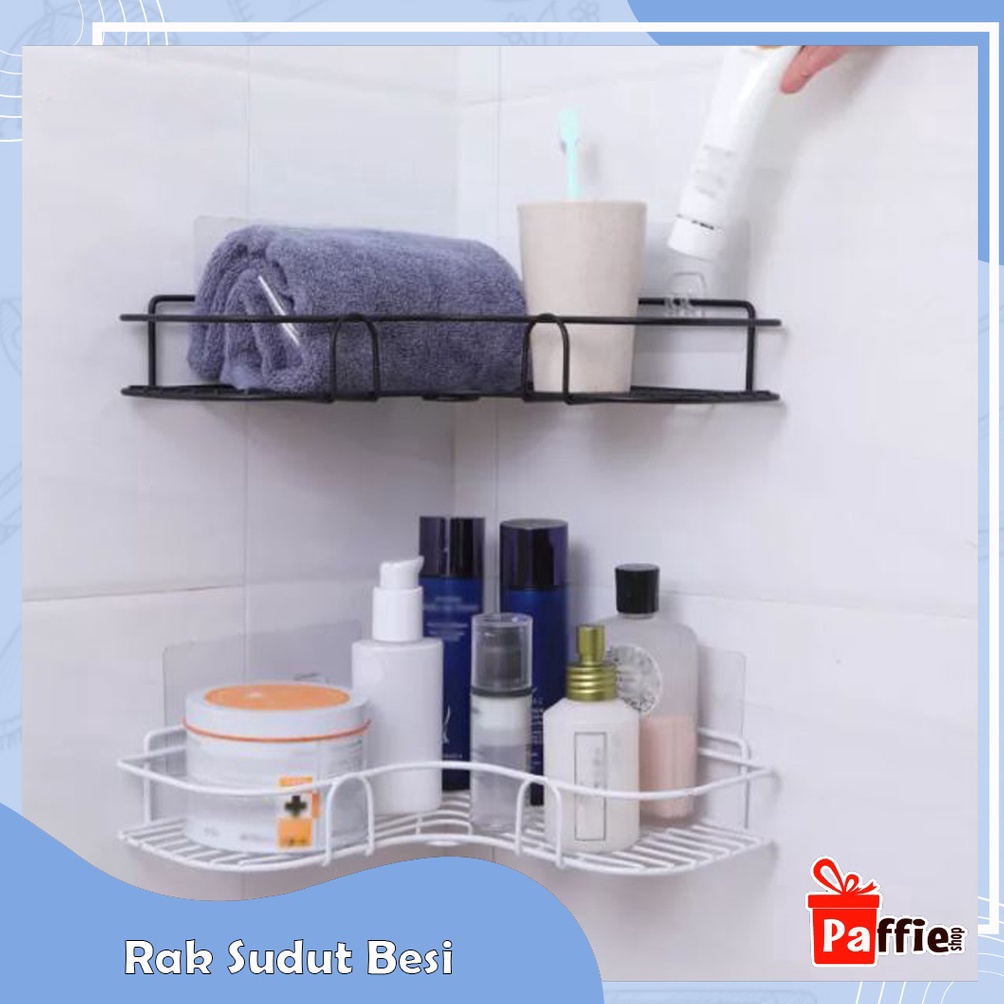 Jual Stok Banyak Rak Sudut Besi Tempat Sabun Shampo Bathroom Organizer ...