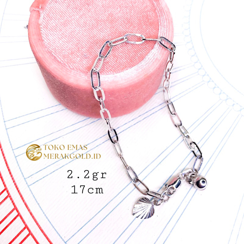 Jual Gelang Emas Fancy Paperclip Paperlina Terbaru ‼️ Mewah Dewasa Emas ...