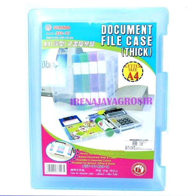 Jual GUNINDO Document File Case A4 DPC-007 Map File Plastik Tebal ...