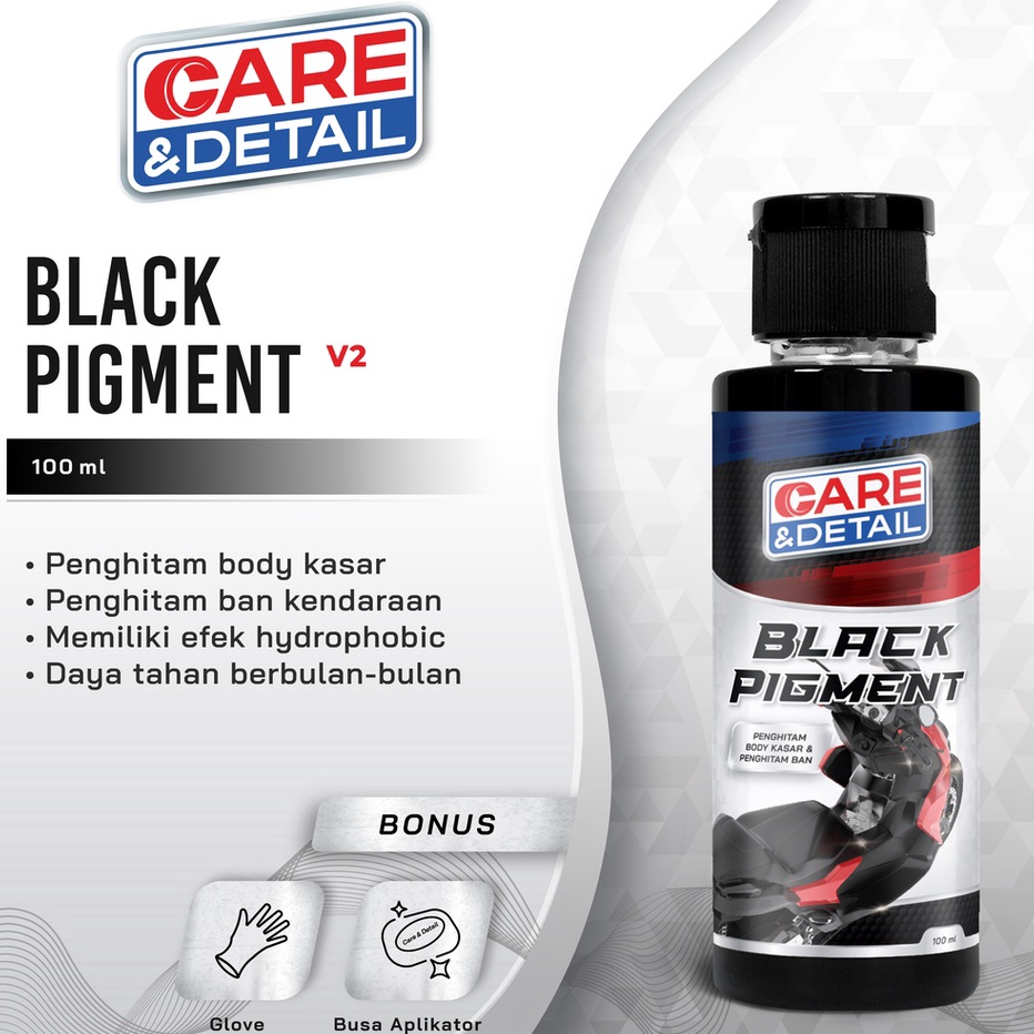 Jual RND64 Penghitam Body Motor Mobil by Care Detail BLACK PIGMENT ...