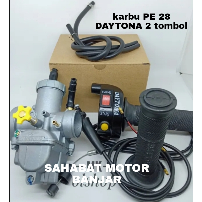 Jual PAKET Karbu pe 28 keihin karburator pe 28 + gas spontan day tona 2 tombol full besi ...