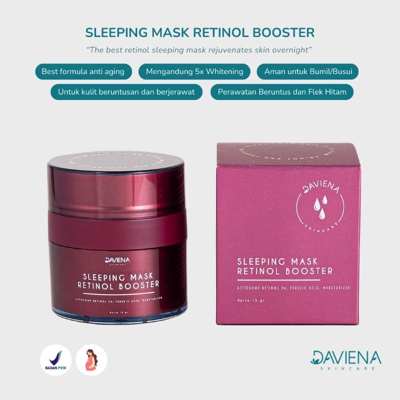 Jual DAVIENA SKINCARE SLEEPING MASK RETINOL BOOSTER | DAVIENA SKINCARE ...