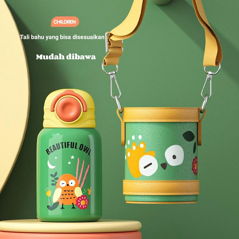 Jual Tumbler Stainless/ Botol Stainless Anak 450ML/ 2in1 Botol Minum ...