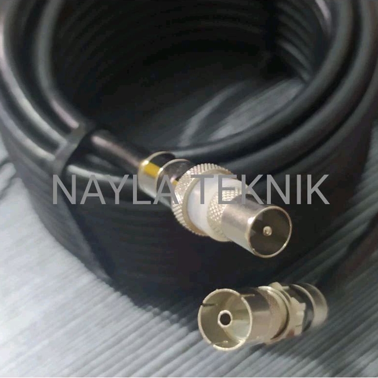 Jual kabel rg6 platinum lengkap dengan konektor press belden plus jack male dan female | Shopee ...