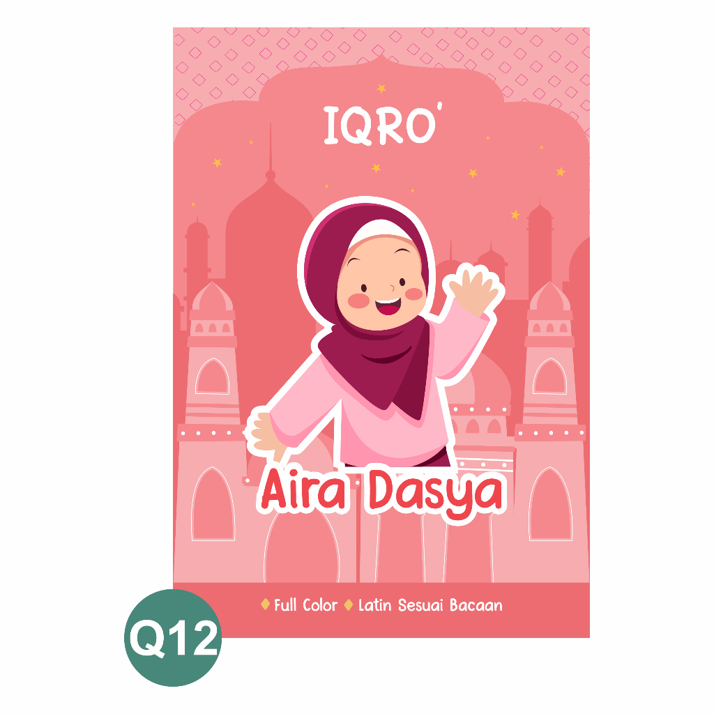 Jual IQRO Custom Nama / IQRO Hard cover / IQRO Soft cover / IQRO ...