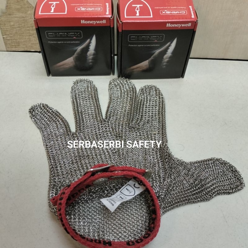 Jual Sarung Tangan Besi Baja Chainex Honeywell Sarung Tangan Anti Sajam ...