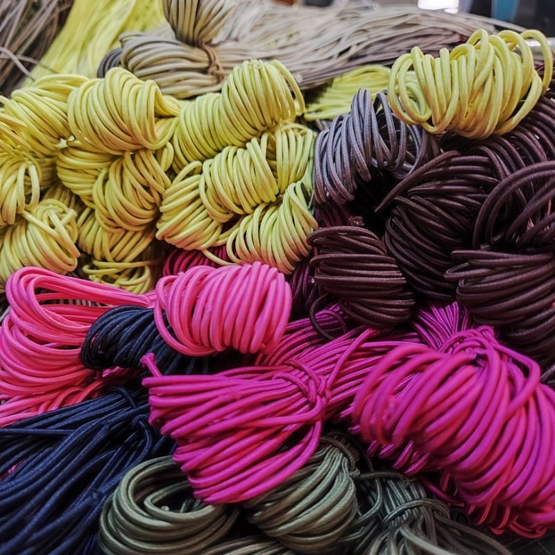 Jual TALI KARET 1,5mm KARET BULAT/STRING/SENGKELIT [±22,8Meter/25Yards ...