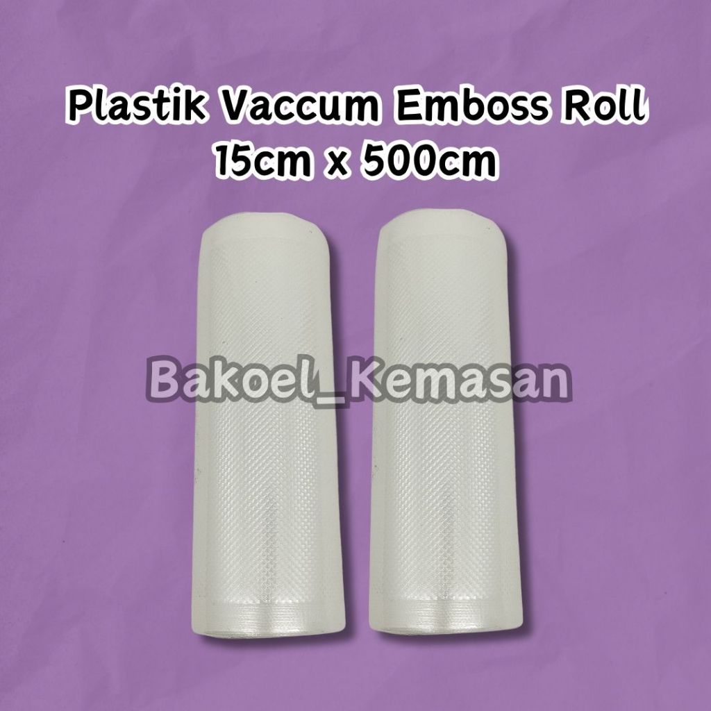 Jual Plastik Vacuum Roll Embossed 15x500 cm / Vakum Sealer Plastic ...