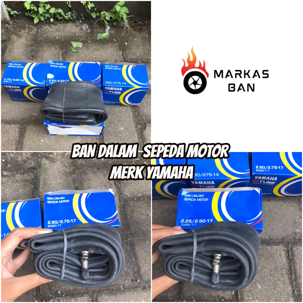 Jual BAN DALAM SEPEDA MOTOR MERK YAMAHA SEMUA UKURAN || YTUBE BAN DALAM SEMUA UKURAN | Shopee ...
