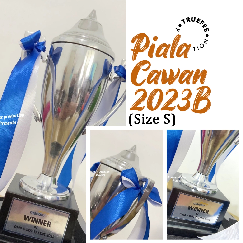 Jual PIALA LOGAM ALUMUNIUM CAWAN 2023-B SIZE S CHAMPIONS CUP TROPHY ...