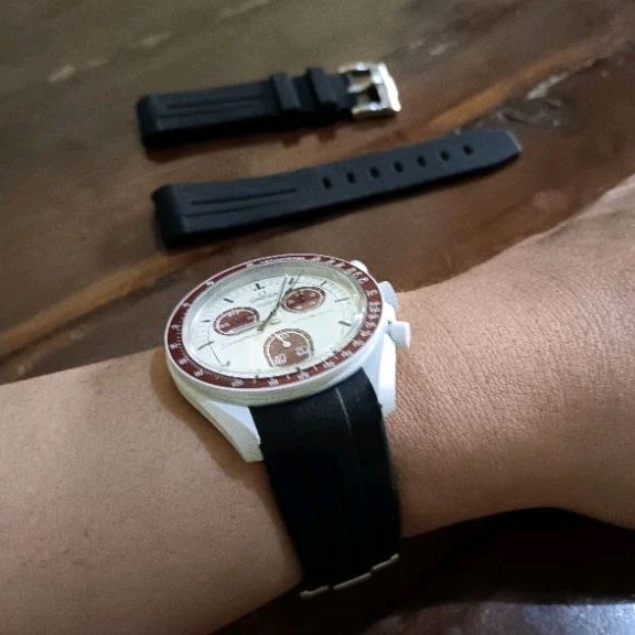 Jual tali jam rubber strap rubber B tali jam karet 20mm | Shopee Indonesia