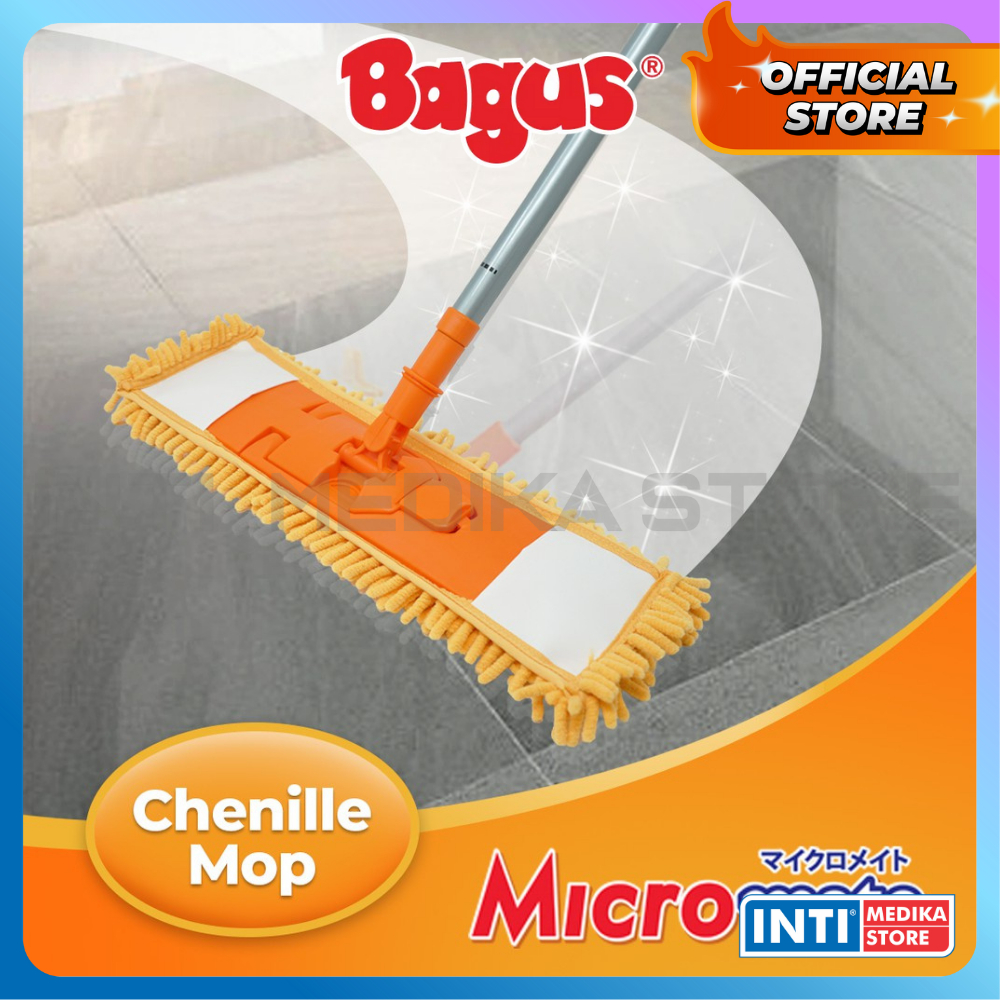 Jual BAGUS - Alat Pel MICROMATE CHENILLE Mop Set | Kain Pembersih ...