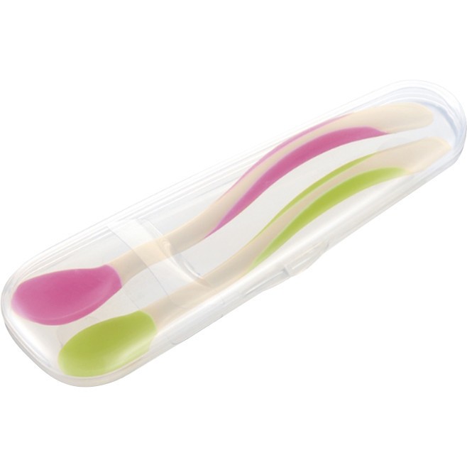 Jual Richell Soft Feeding Spoon Set With Case (Sendok Makan Bayi ...