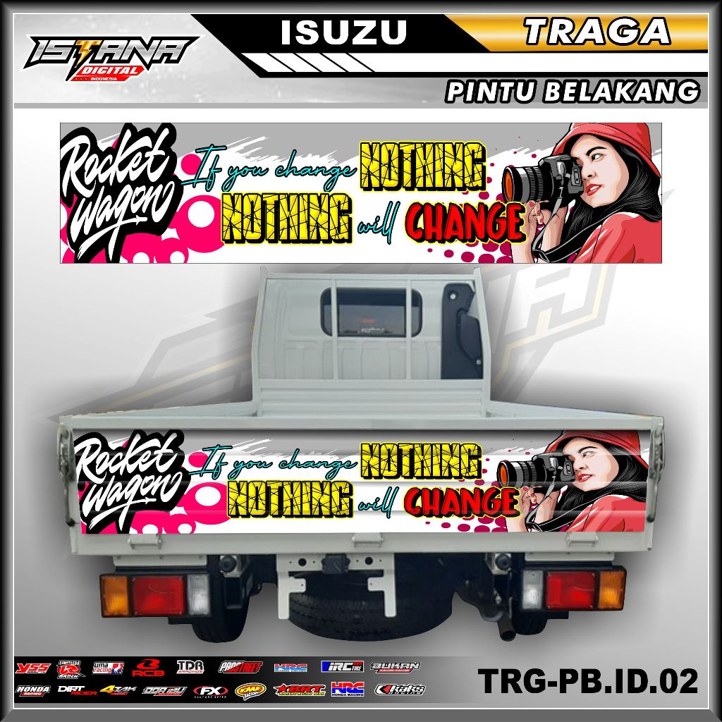 Jual Stiker Pintu Belakang Pick Up TRAGA - Sticker Variasi Pintu ...