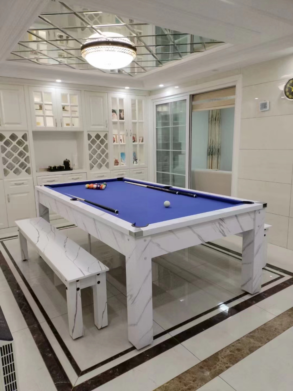 Jual [COD] Meja Billiard keluarga Meja Makan meja ping pong Tiga fungsi ...