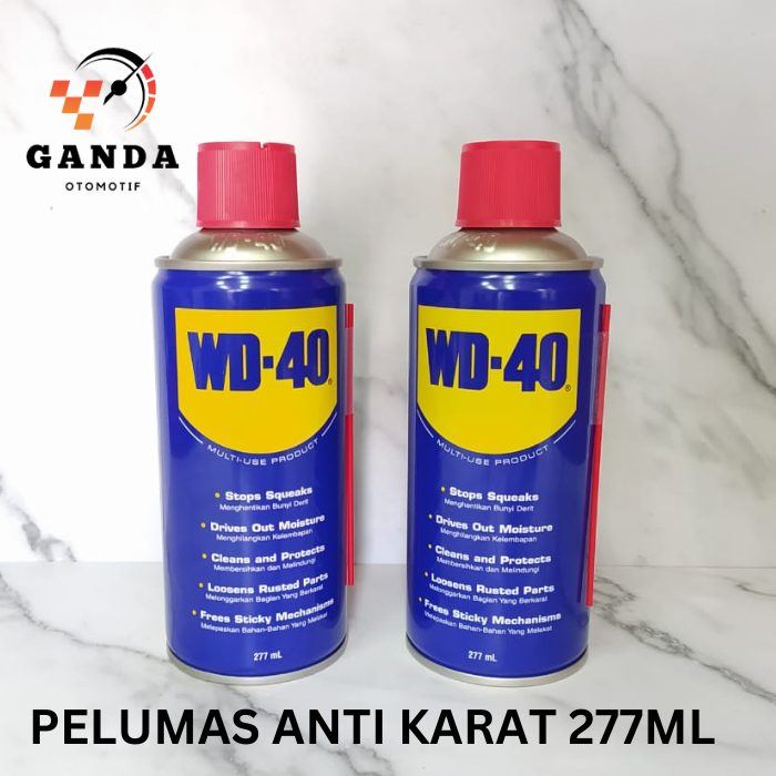 Jual PELUMAS WD-40 ANTI KARAT / CAIRAN WD40 PEMBERSIH KARAT 277ML MULTIFUNGSI - ORIGINAL ...