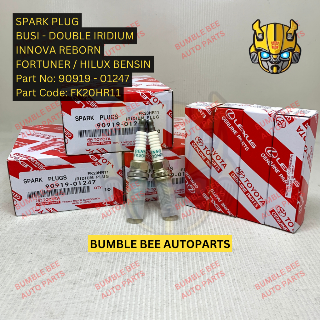 Jual SPARK PLUG | BUSI DOUBLE IRIDIUM - INNOVA REBORN / FORTUNER ...