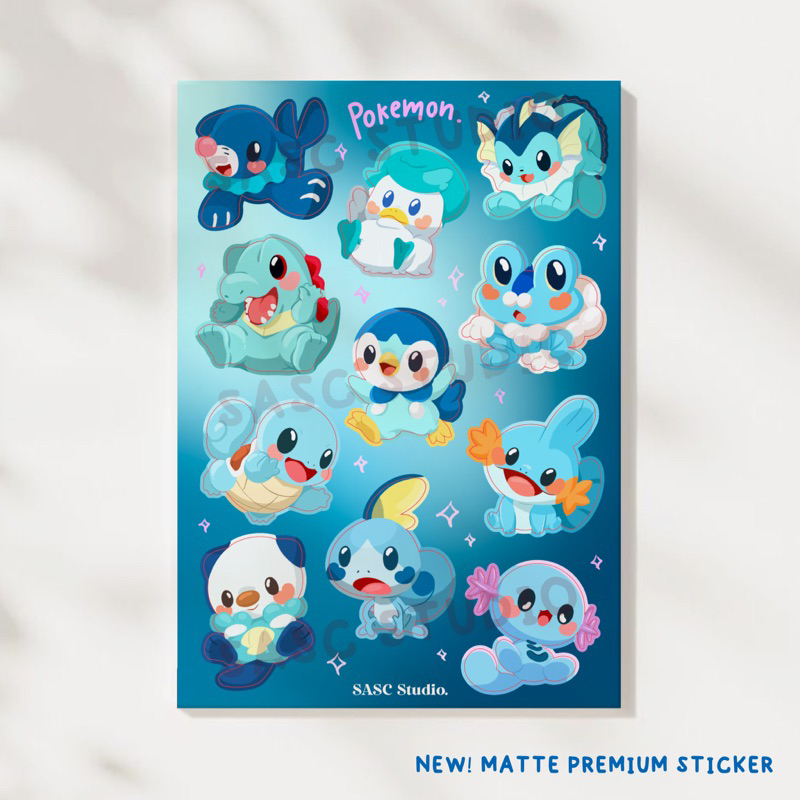 Jual POKEMON baby | stickersheet a6 waterproof | pikachu bulbasaur ...