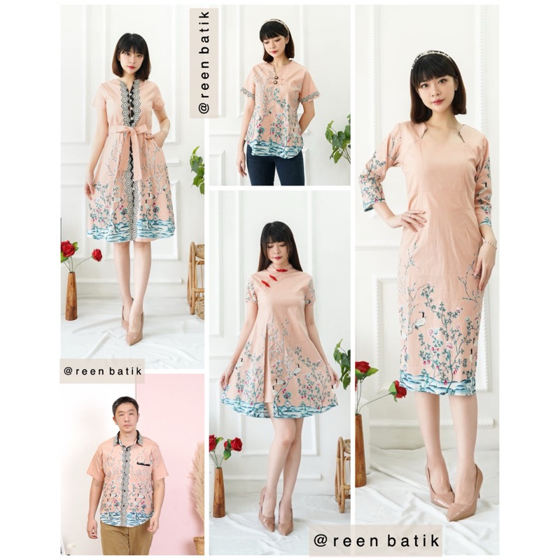 Jual Batik Couple Set Edisi Imlek Warna Pink# | Shopee Indonesia