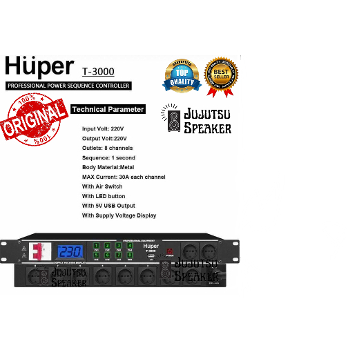 Jual Power Sequencer Controller HUPER T 3000 T3000 ORIGINAL POWER DISTRIBUTOR | Shopee Indonesia