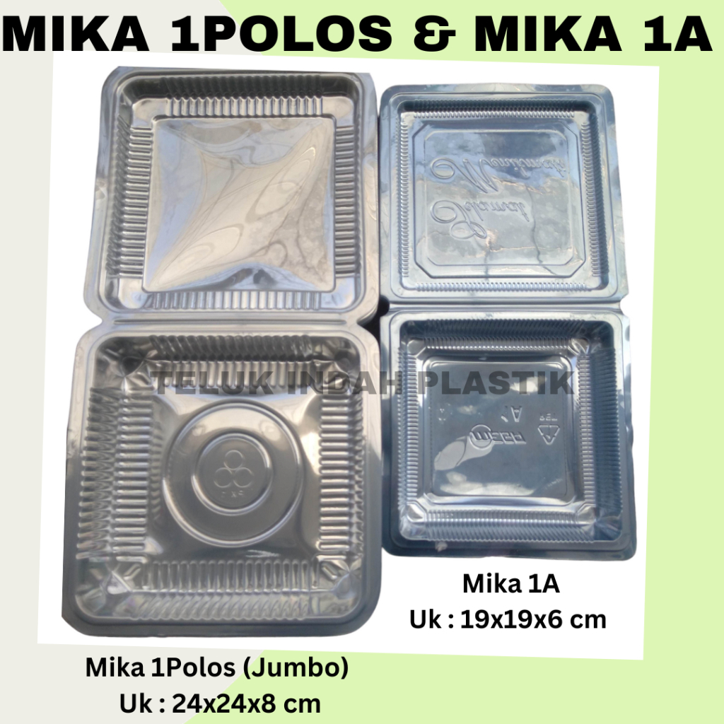 Jual PLASTIK MIKA KUE UKURAN 1A JUMBO / MIKA KOTAK MAKANAN BESAR / BOX ...