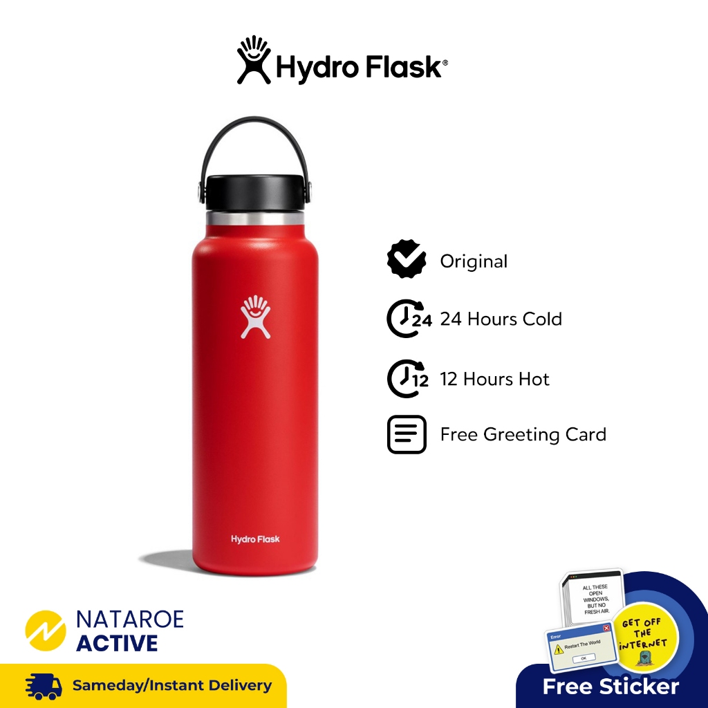 Jual Hydro Flask Tumbler 40oz Wide Mouth Flex Cap - Goji | Shopee Indonesia
