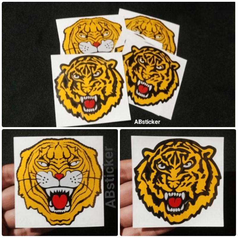 Jual Sticker Harimau stiker kepala harimau kepala macan cutting ...