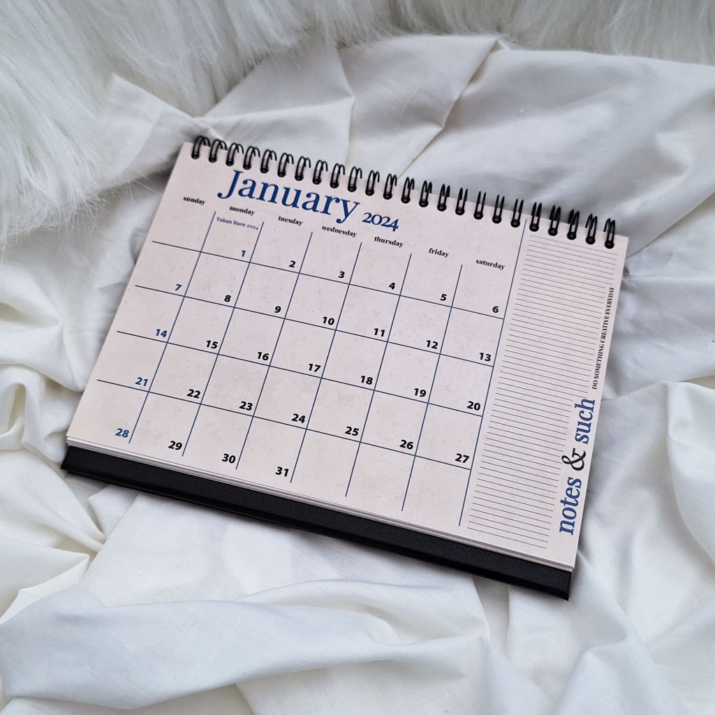 Jual Kalender Meja Vintage Horizontal 2024 2025 Aesthetic Premium ...