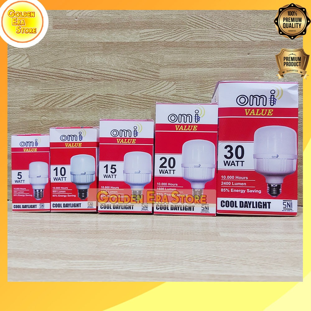 Jual Lampu LED OMI VALUE / capsule OMI value 5W /10W /15W /20W /30Watt / cahaya putih | Shopee ...