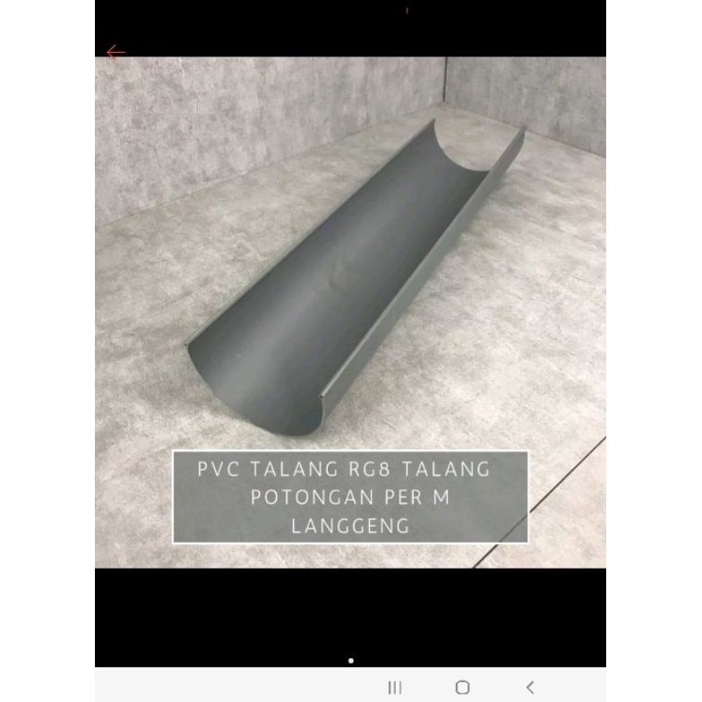 Jual el Terkini Talang Air PVC Talang Pipa Pakan HR RG 8 8 Inch 1mtr ...