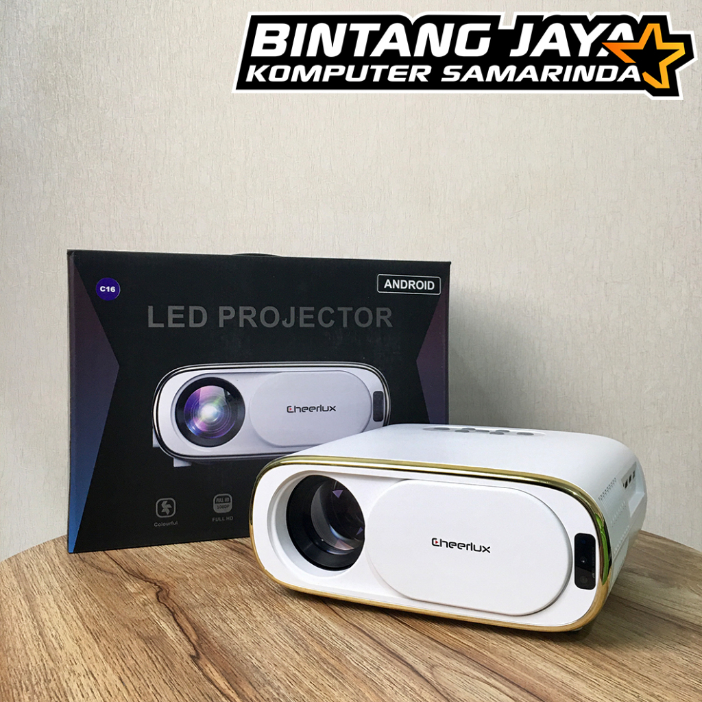 Jual Proyektor Android Cheerlux C16 FHD WiFi 4000 Lumens | Shopee Indonesia