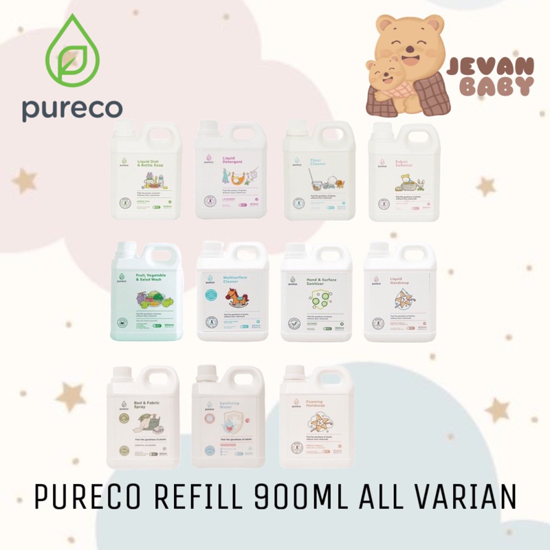 Jual Pureco Refill 900ml Bottle Dish / Detergent / Floor Cleanser ...
