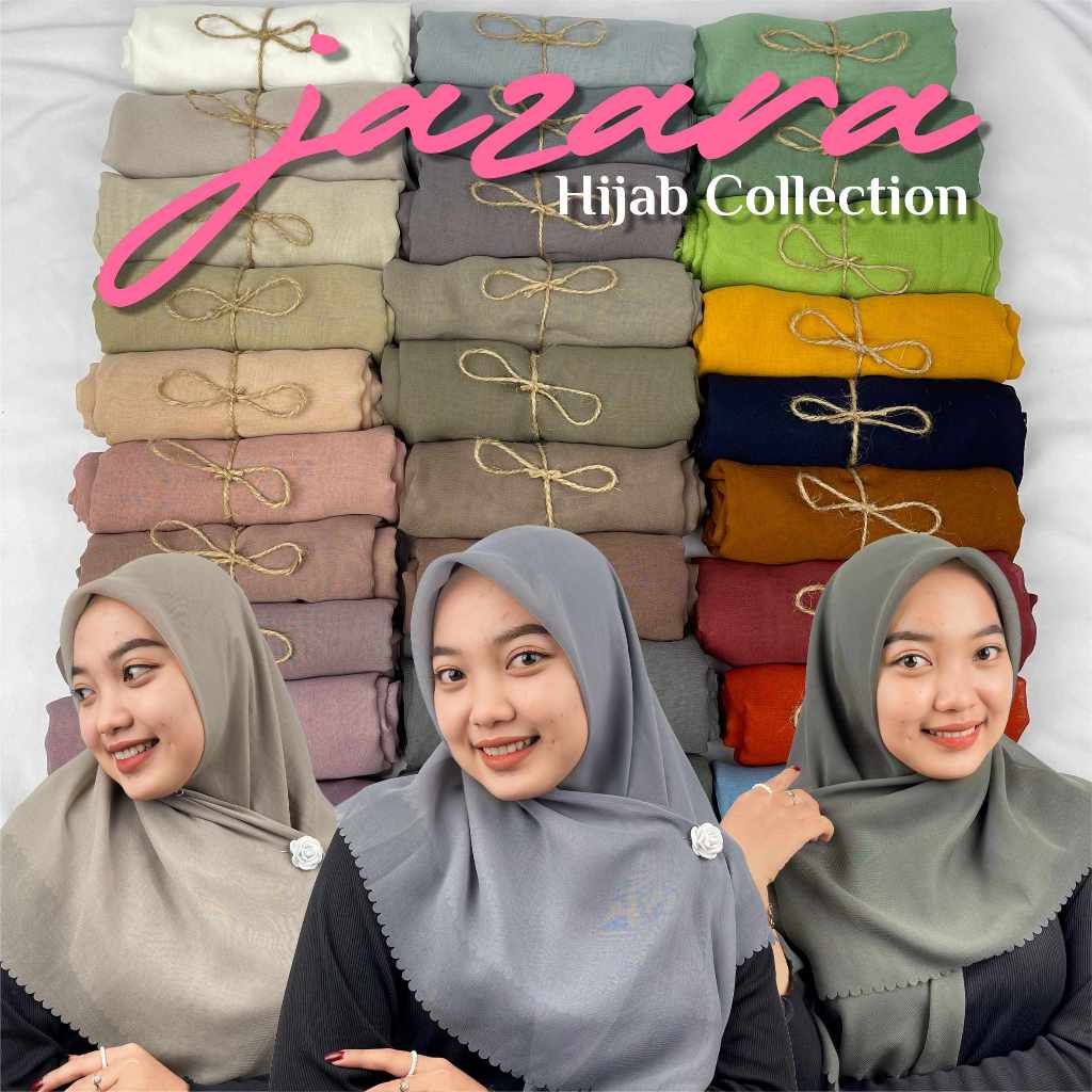 Jual Jilbab Bella Square Laser cut Polycotton Premium Hijab Segi Empat ...